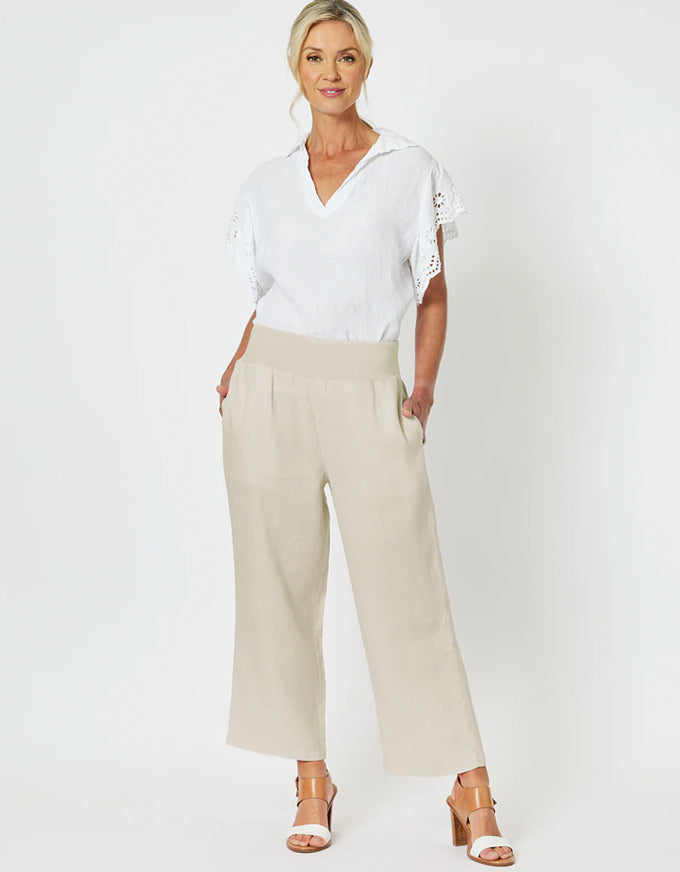 Lara Wide Leg Pant Natural – Bombo Clothing Co.