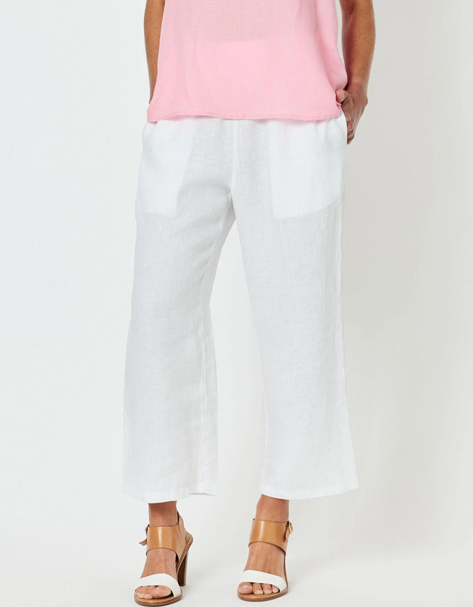 Lara Wide Leg Pant White – Bombo Clothing Co.