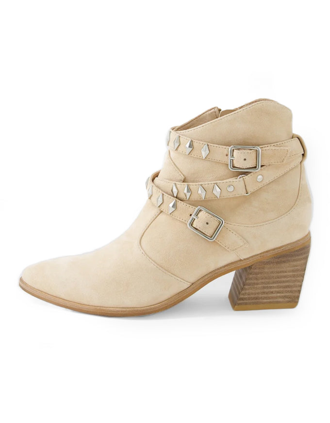 Jazper Studded Ankle Boots Suede Latte – Bombo Clothing Co.